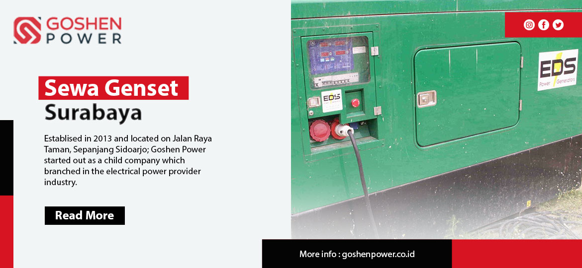 Tempat Sewa Genset Surabaya, Terjamin Aman! - Goshen Power